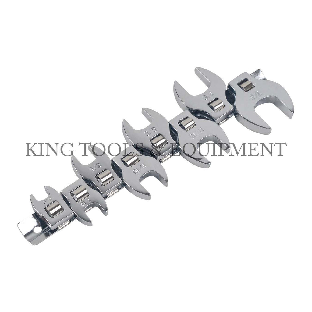 8-pc CROWFOOT WRENCH SET w/ Rail - 0647-0 – King Tools & Equipment