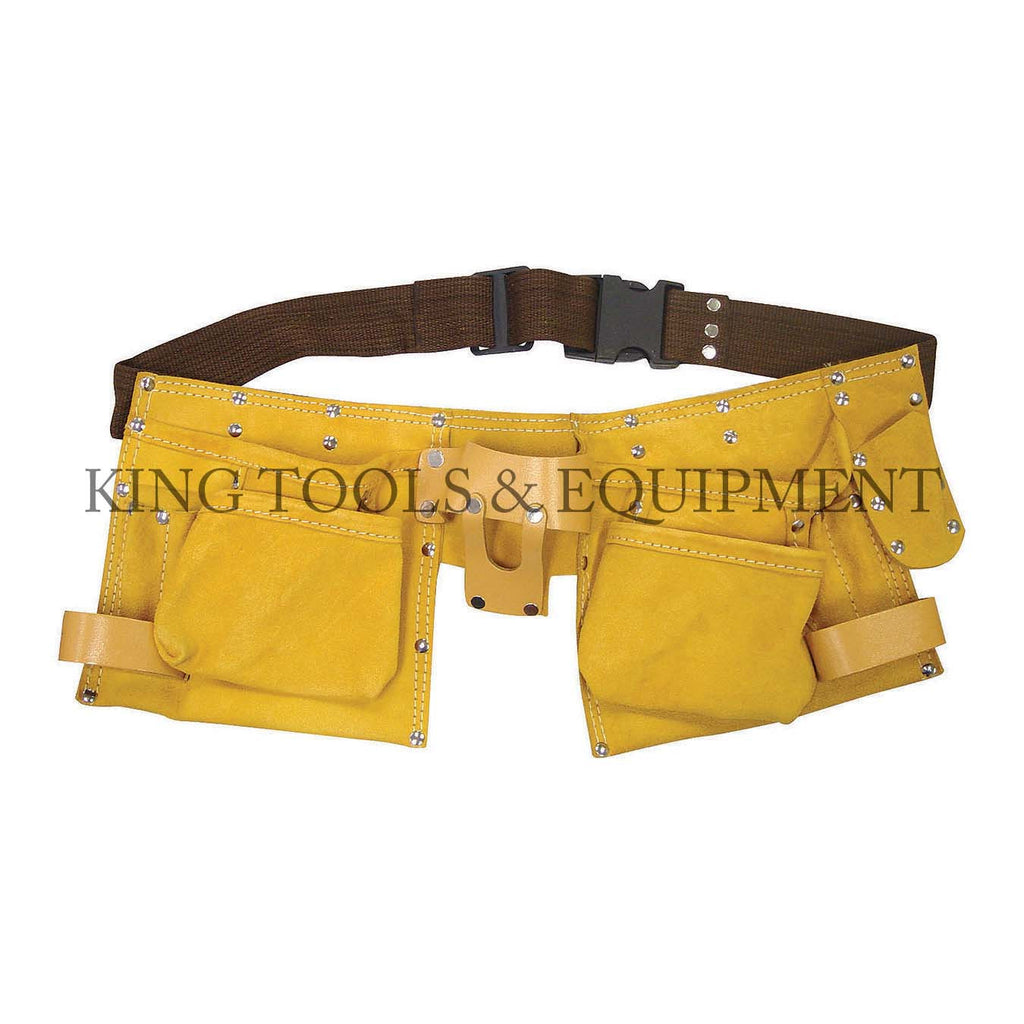 11-Pocket LEATHER TOOL BELT, Yellow - 2522-0 – King Tools & Equipment