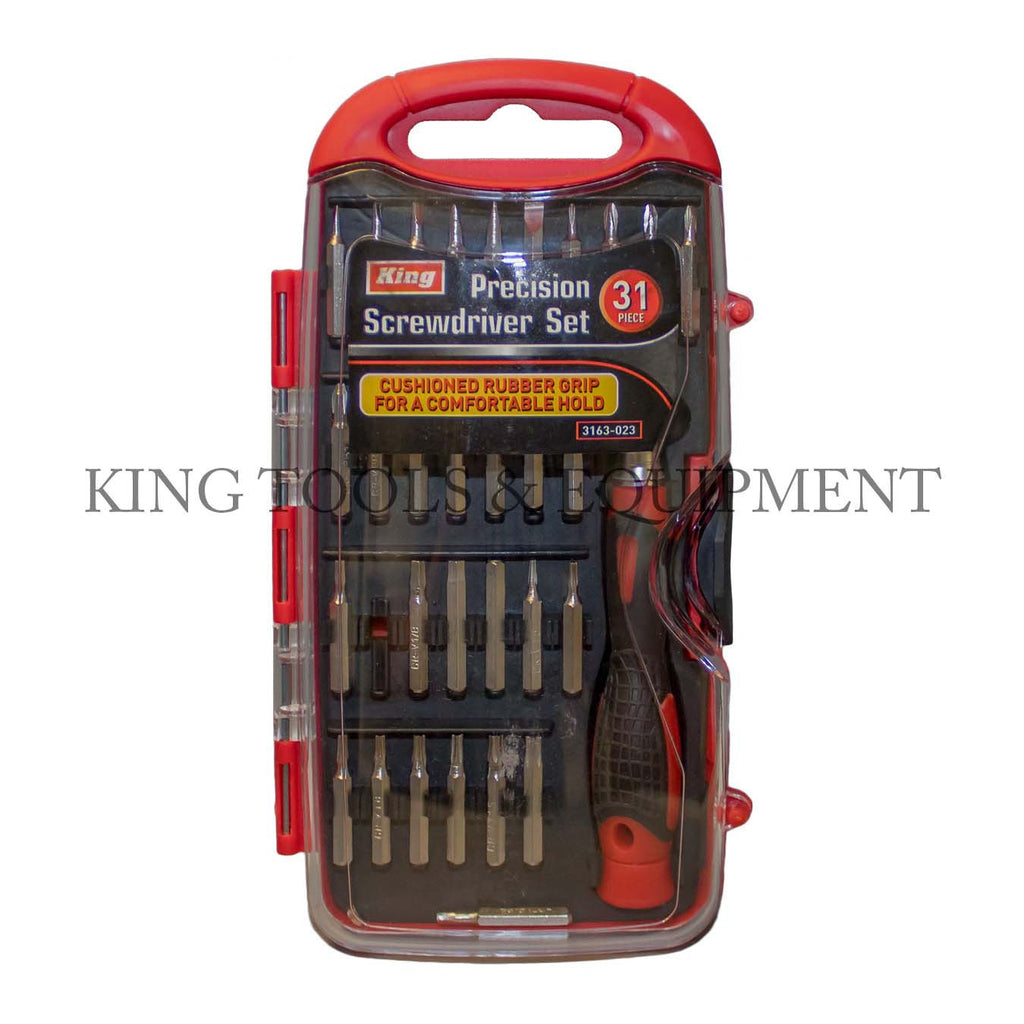 31-pc Compact Precision Screwdriver and Bit Set w/ Case - 3163-0 – King ...