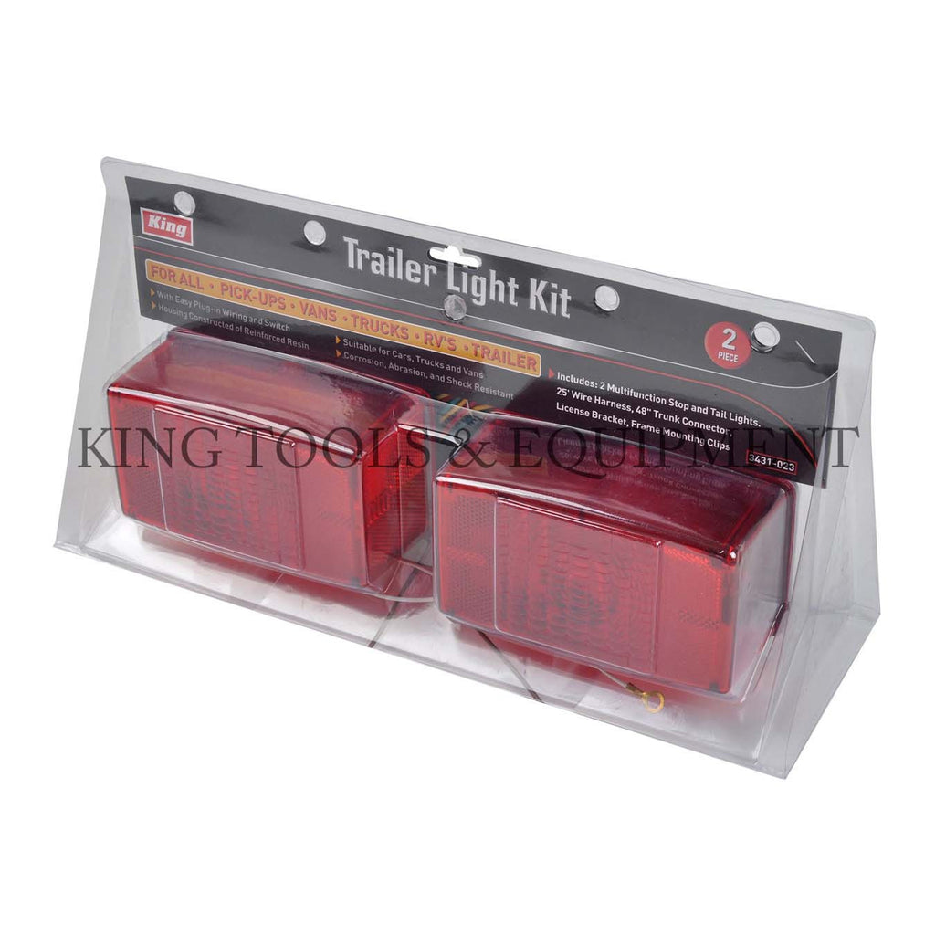 2-pc Complete TRAILER LIGHT KIT - 3431-0 – King Tools & Equipment
